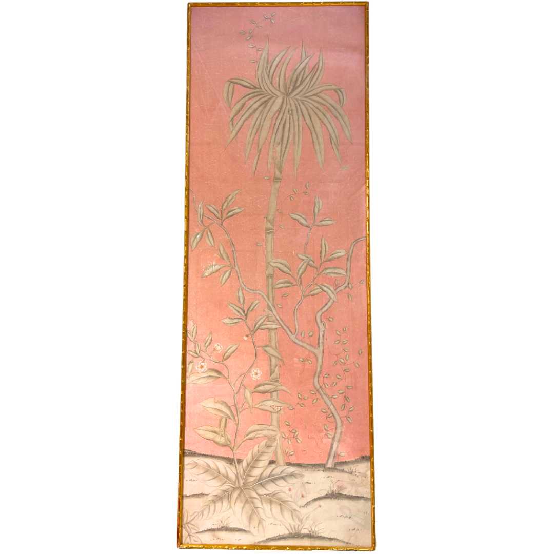 Custom Framed Pink Palm Panel – Dunbar Road